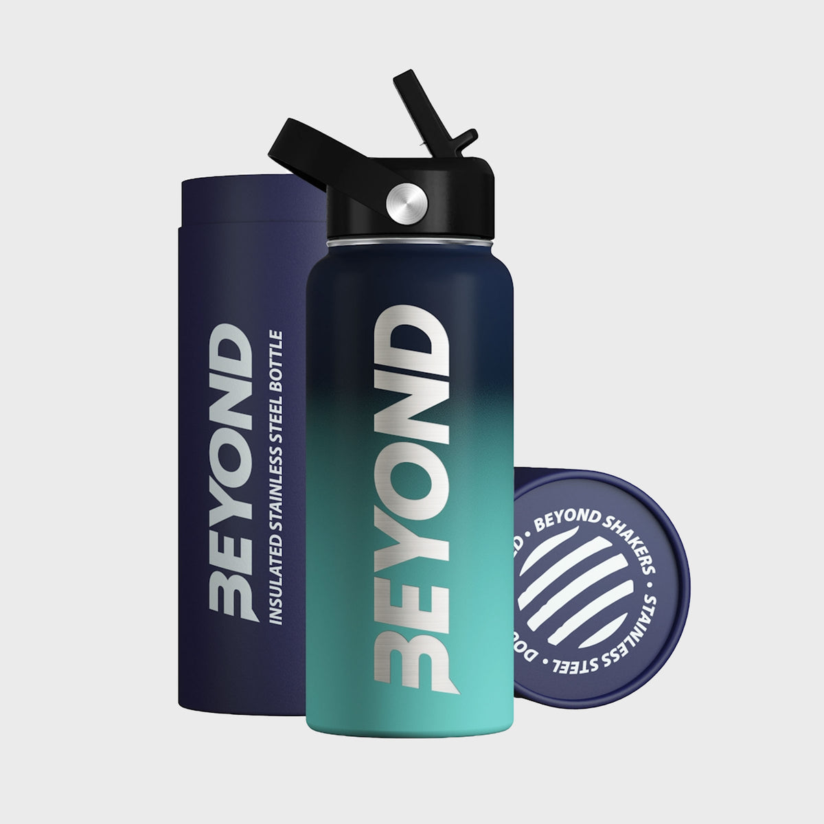 Light & Dark Blue Beyond Water Bottle – Beyond Shakers